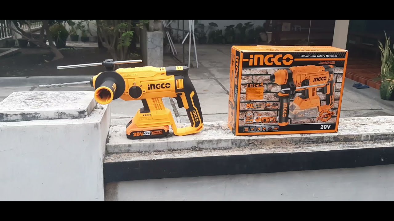 Rotary Hammer Cordless 20 V Ingco CRHLI2201 - YouTube