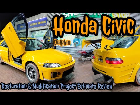 Honda Civic 1995 Dolphin Restoration & Modification - YouTube