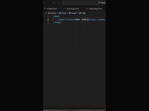 simple first Hello code in HTML #coding #computerlanguage #webdevelopment - YouTube