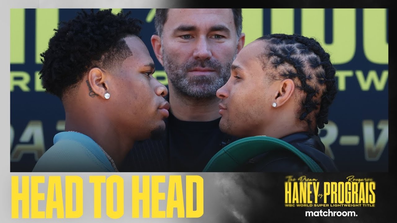 FULL FIRST FACE OFF 🥶 Devin Haney Vs Regis Prograis 👀 - YouTube