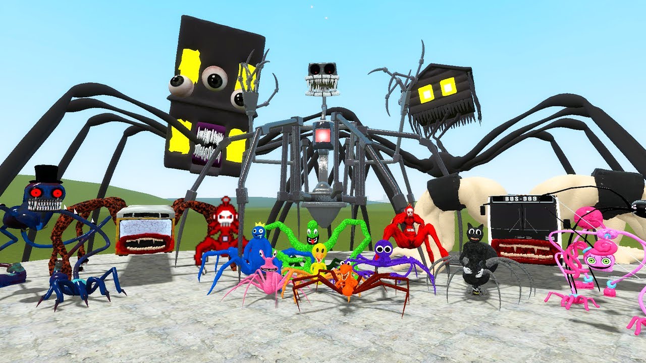 ALL MONSTER SPIDER! | Garry's Mod - YouTube