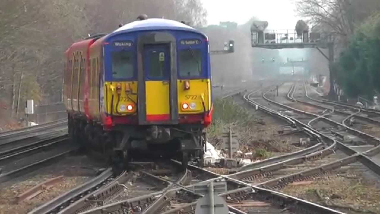 South West Trains at Woking Station - 14th February 2015 - YouTube
