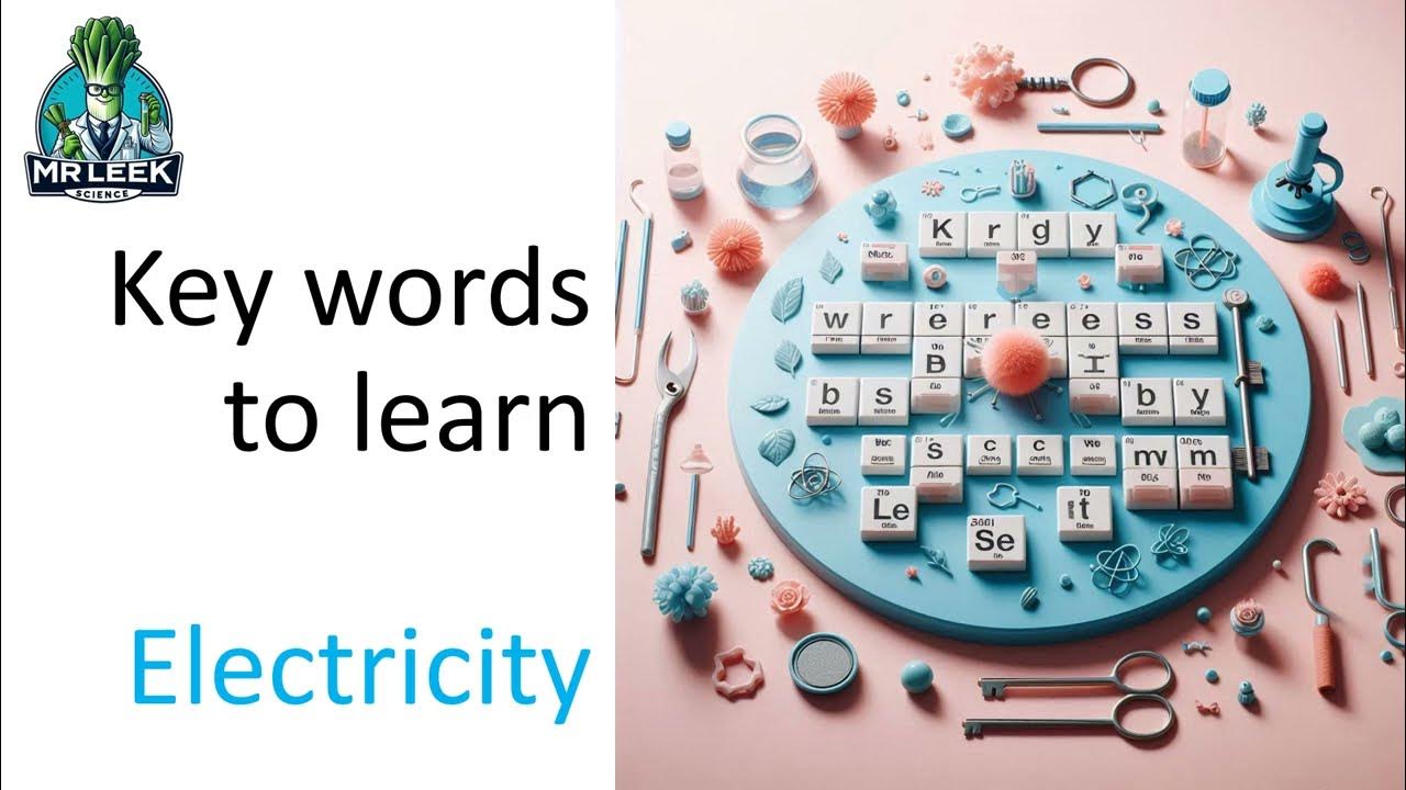 Electricity key words definitions KS3 - YouTube