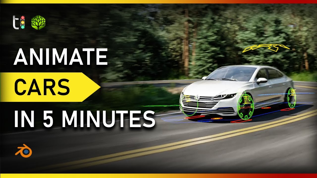 [blender] Forest road animation in 5 minutes - YouTube