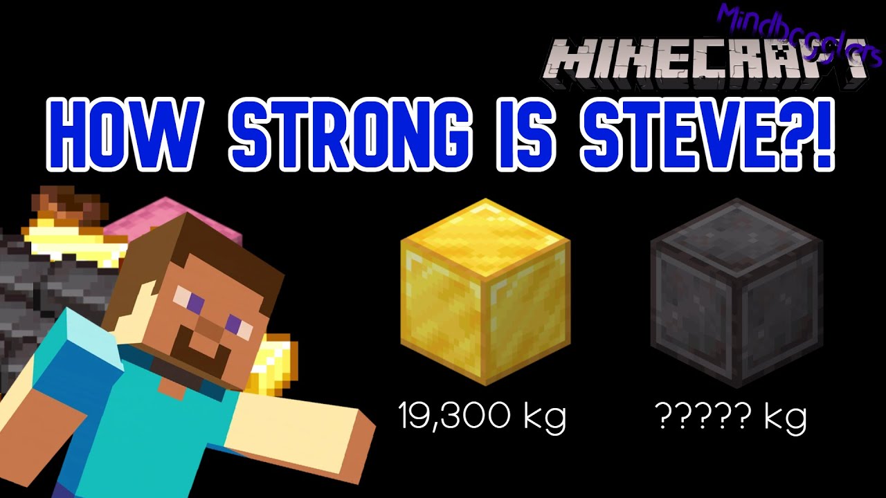 How STRONG Is MINECRAFT STEVE? - YouTube