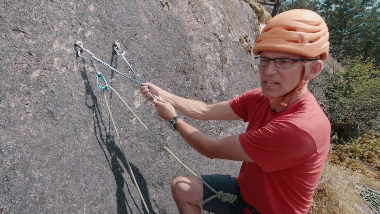 Multi pitch anchors 2 bolts - YouTube
