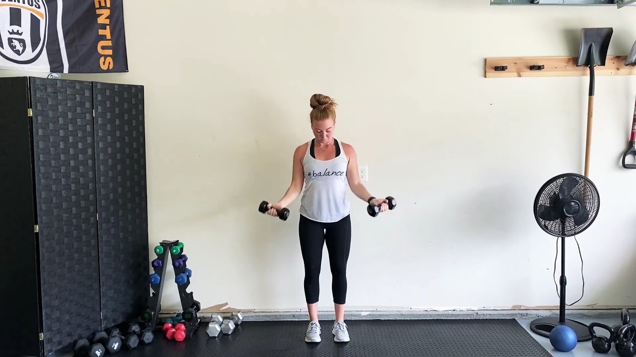 Bicep Curl to Arnold Press (edited) - YouTube