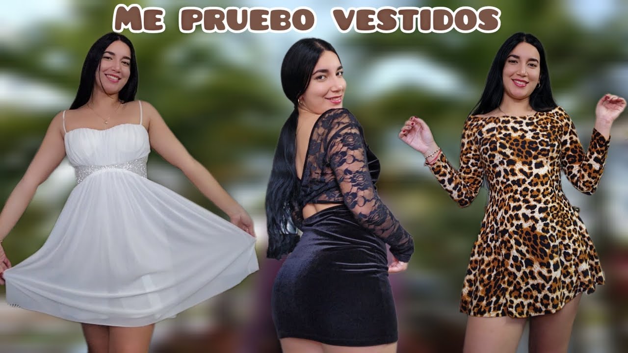 Probando vestidos cortos 🥵🚨 Try on Haul Short Dresses ️ - YouTube