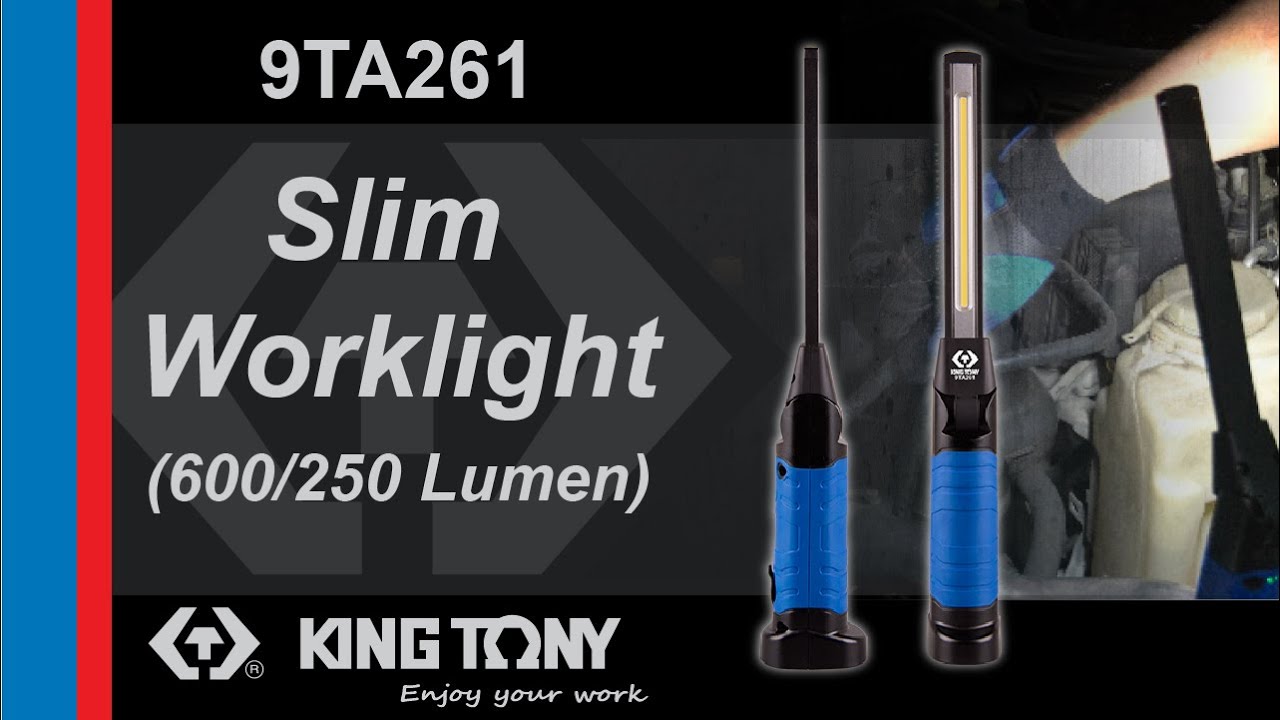 KING TONY - 9TA261 600 Lumen Slim Inspection Lamp - YouTube