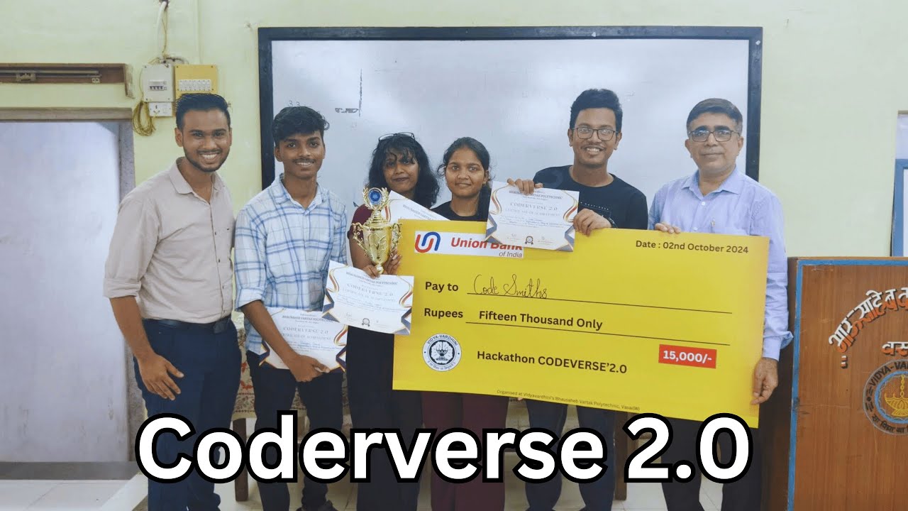 Coderverse 2.0 Hackathon Vlog | Vartak College | 2024 - YouTube