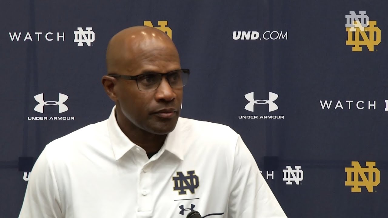 @NDFootball | Todd Lyght Media Day Press Conference (8.21.19) - YouTube