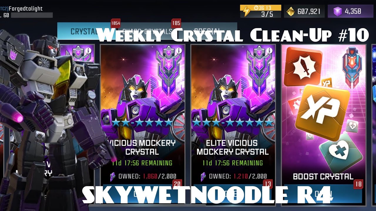 Weekly Crystal Clean Up #10 {WET NOODLE TO R4!} [Transformers: Forged ...