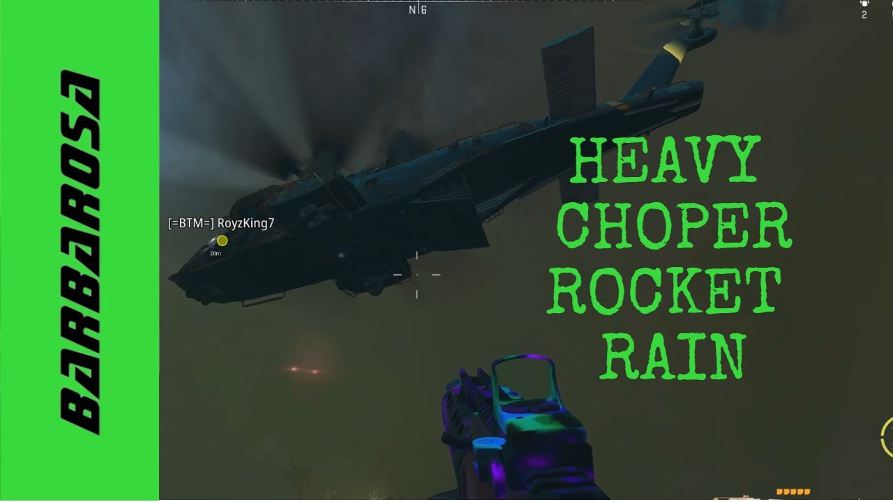 HEAVY CHOPER is make a rocket rain in WARZONE - YouTube