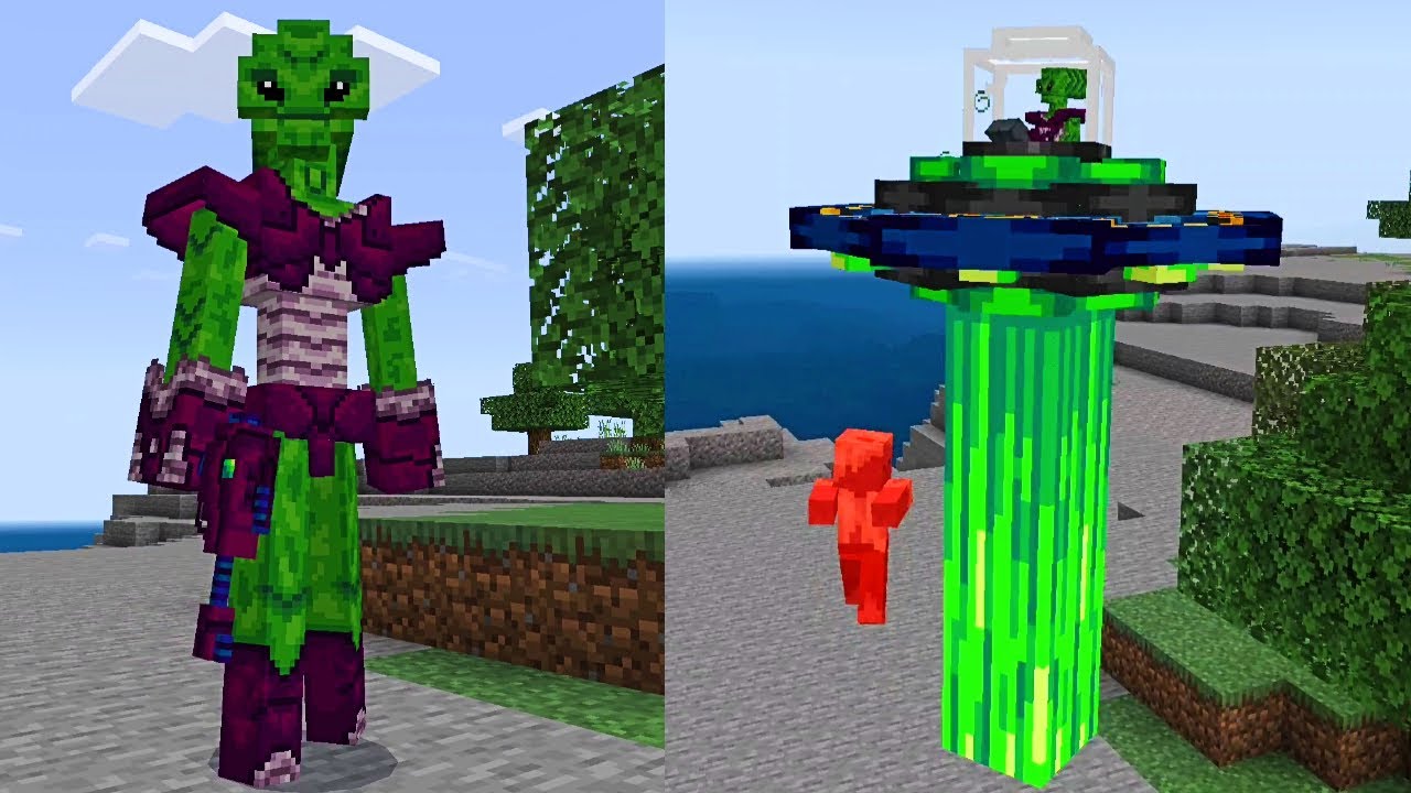Gran Addon de Aliens para Minecraft PE || ALIENIGENAS MCPE - YouTube