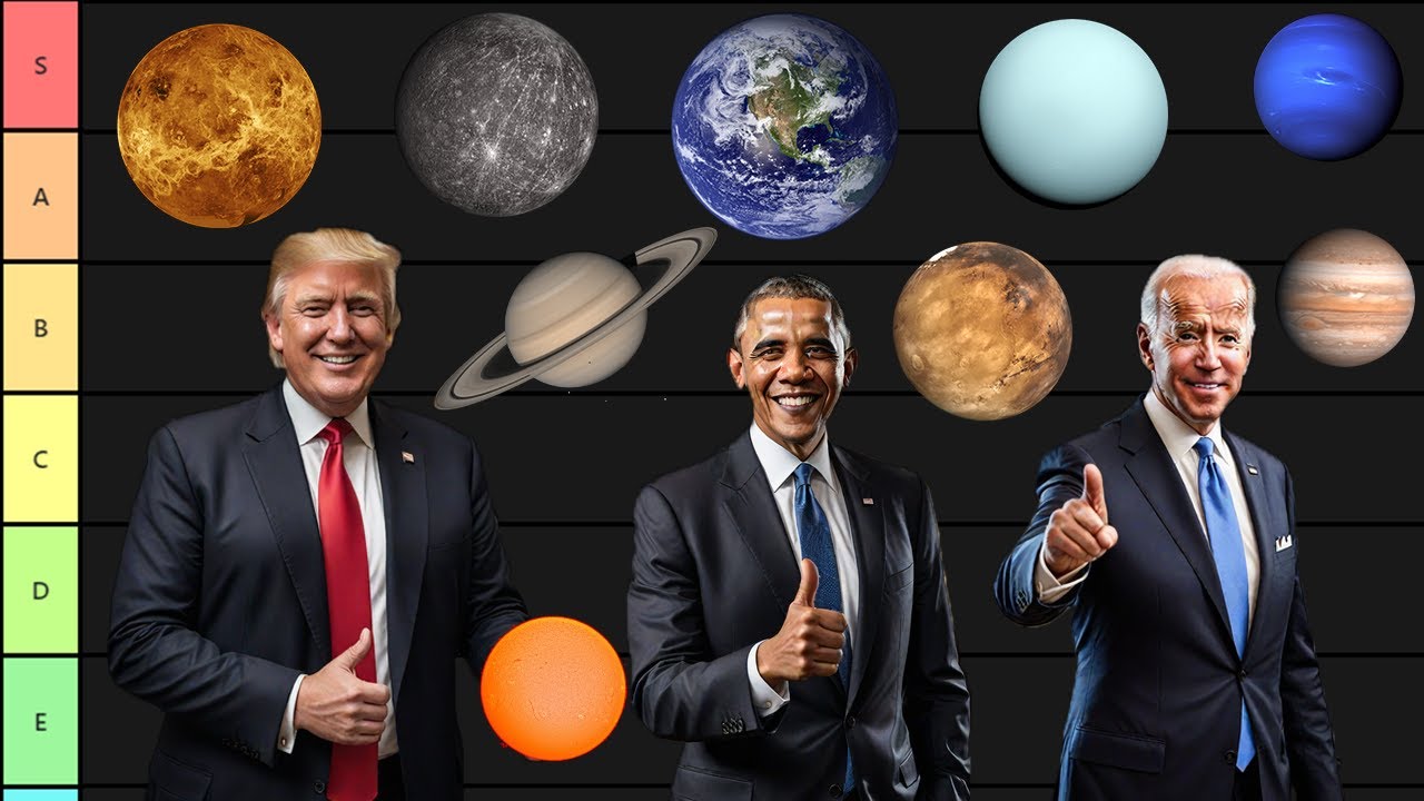 PRESIDENTS RANK PLANETS - YouTube