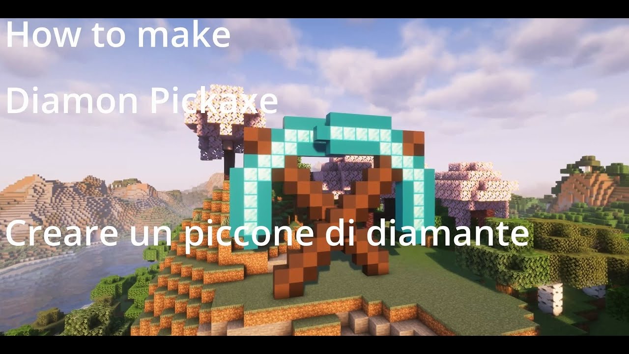 How to make a Diamond Pickaxe Minecraft Tutorial Building Come ...