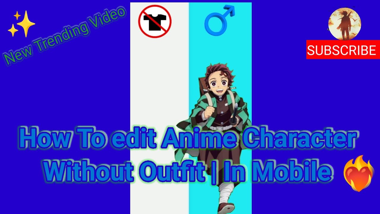 How to edit Anime character without outfit in Android | in inshot app 💯 ...