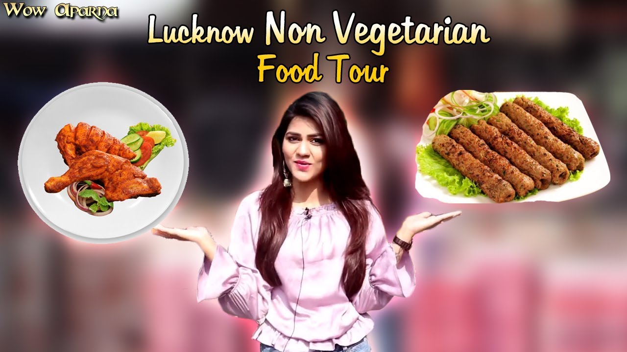 Lucknow Non Vegetarian Food Tour - Open Air Restaurant - Lucknow Food Tour - Food Vlogs - YouTube