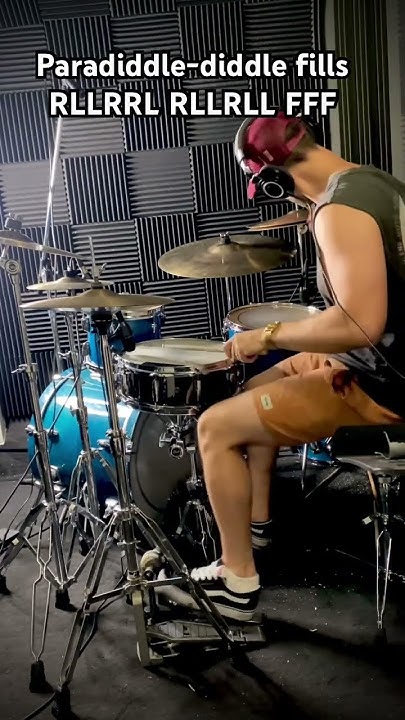 Paradiddle-diddle fill tutorial #drums #drummers #drumperformance - YouTube