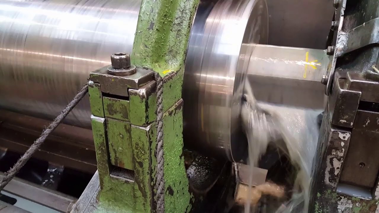 Trepanning and Finish Boring 17/4 PH steel to 8" - YouTube