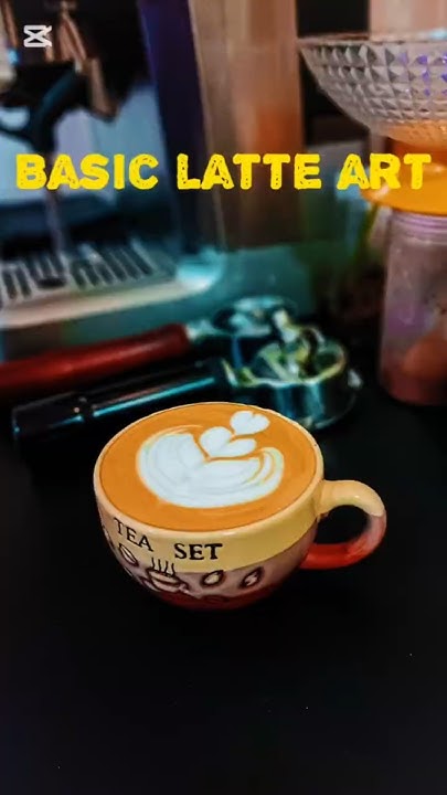 Basic latte Art, tulip - YouTube
