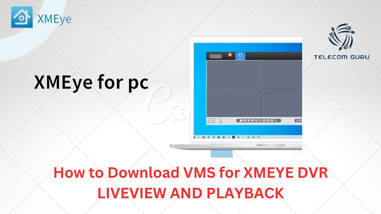 XMEYE DVR VMS SOFTWARE How to Download Liveview and playback - YouTube