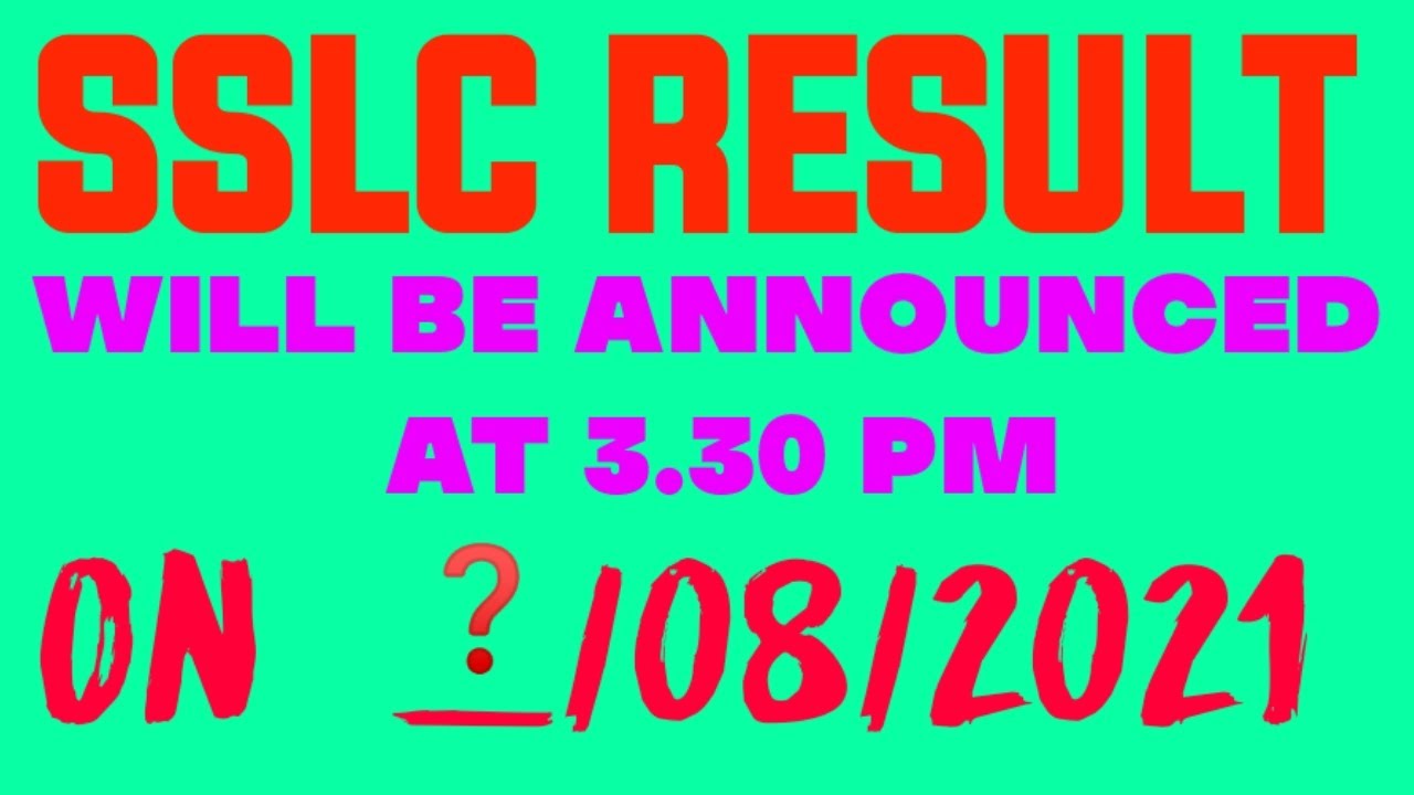 SSLC RESULT DATE IS ANNOUNCED // WILL BE ANNOUNCED BY NEW EDUCATION ...