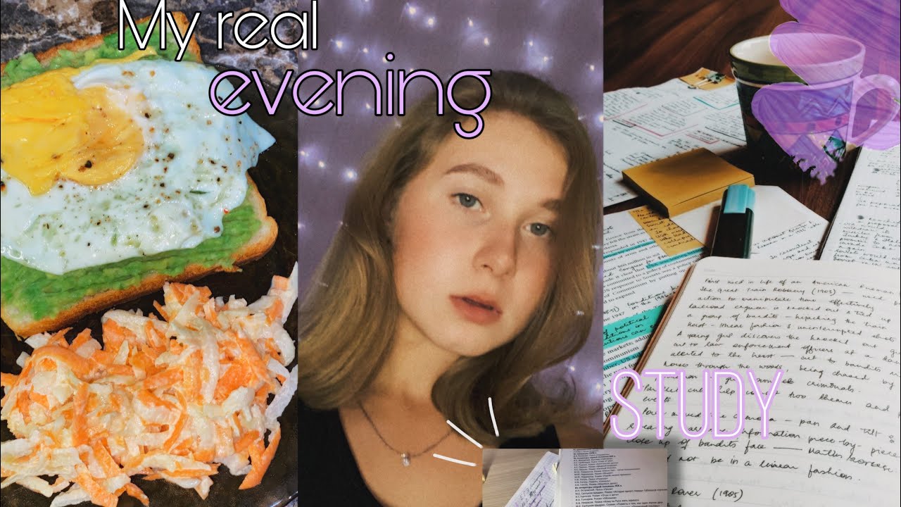 Vlog: my PRODUCTIVE EVENING/study with me/aesthetic - YouTube