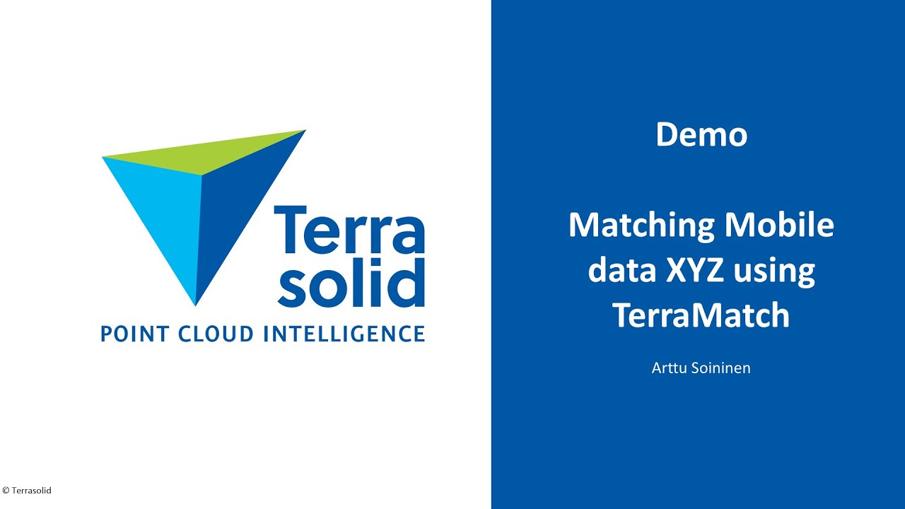 Matching Mobile data XYZ using TerraMatch - YouTube