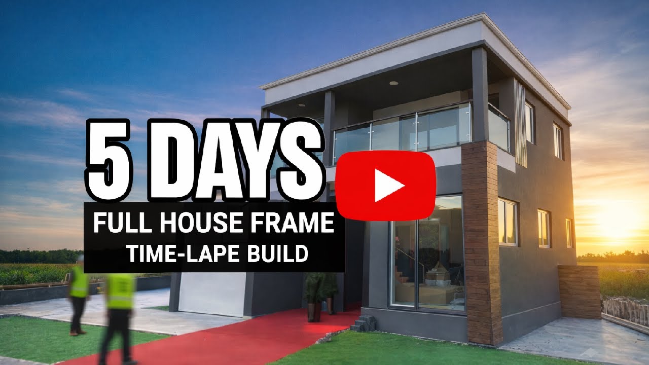 Insane Speed: 2-Story House Framing in 5 Days - YouTube
