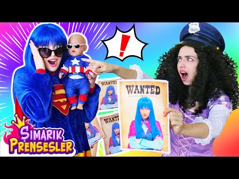 Komik video. Şımarık Prensesler, Baby Born Emili kızı kaçırıyorlar. Polis oyunu. Evcilik video