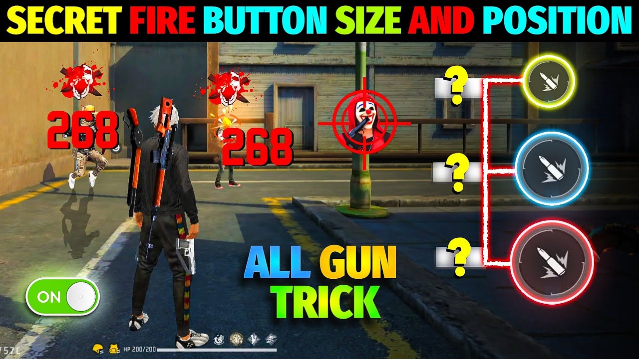 Best Fire Button Size In Free Fire | Fire Button Size And Position ...
