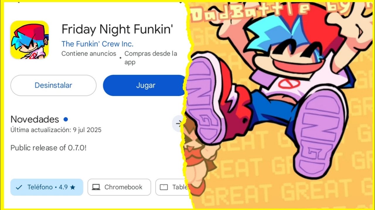 FNF en la Playstore oficialmente - YouTube