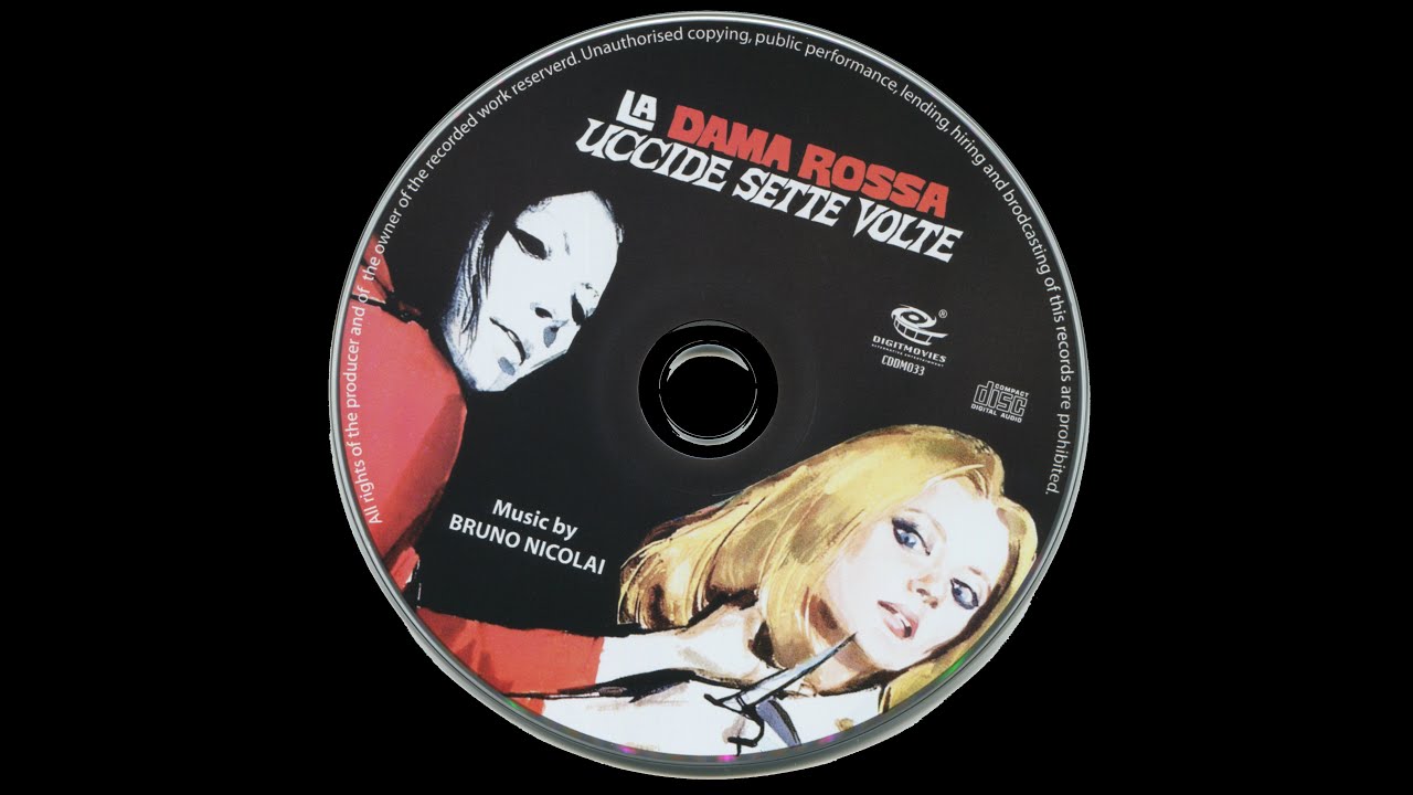 Bruno Nicolai – La dama rossa uccide sette volte (Preludio e titoli ...
