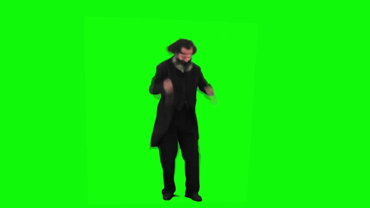 Bearded man dancing - Green screen - YouTube