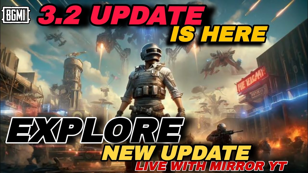🔴BGMI LIVE - FINALLY NEW UPDATE IS HERE!!- MIRROR YT IS LIVE -#bgmi # ...