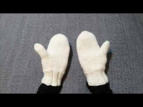How to knit mittens step by step (DIY) - YouTube
