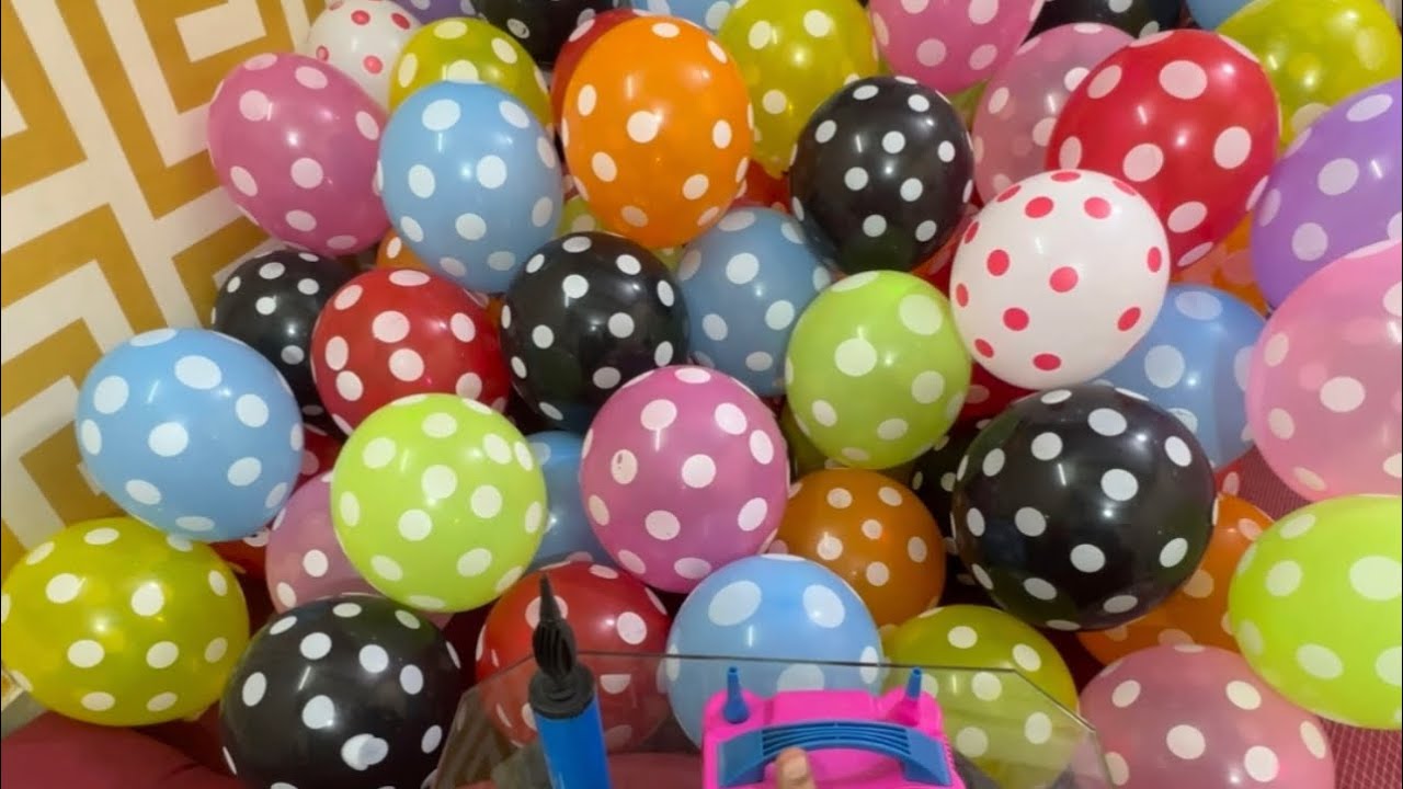 Colourful 100 balloons hand balloons pump and electric balloon pump ...