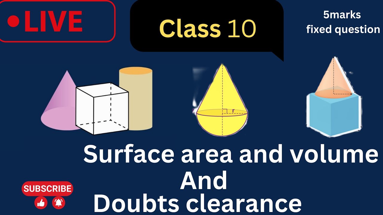 surface area and volume and doubt clearance |class 10 maths | SSLC ...