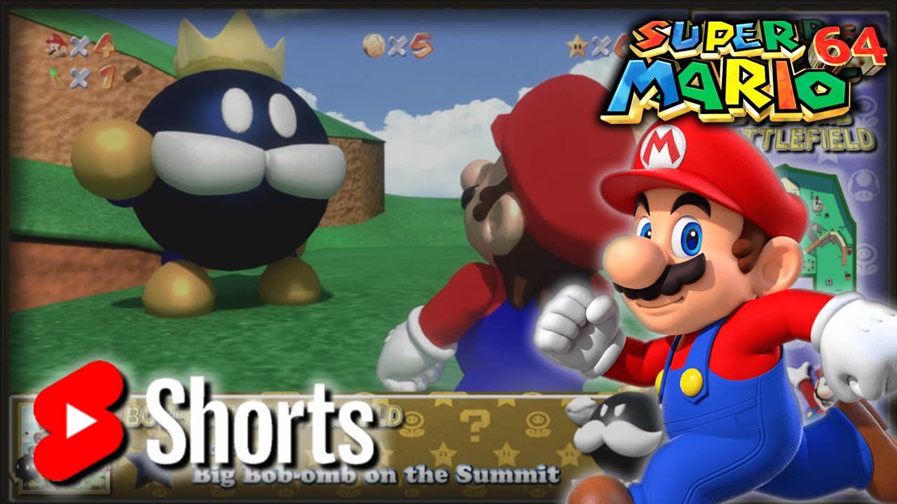 Super Mario 64 HD "Render96" RTX [Short] - Mario Vs. King Bob-omb ...