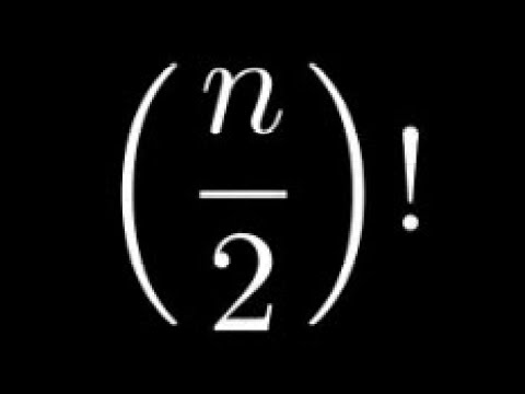 A formula for the half factorials - YouTube