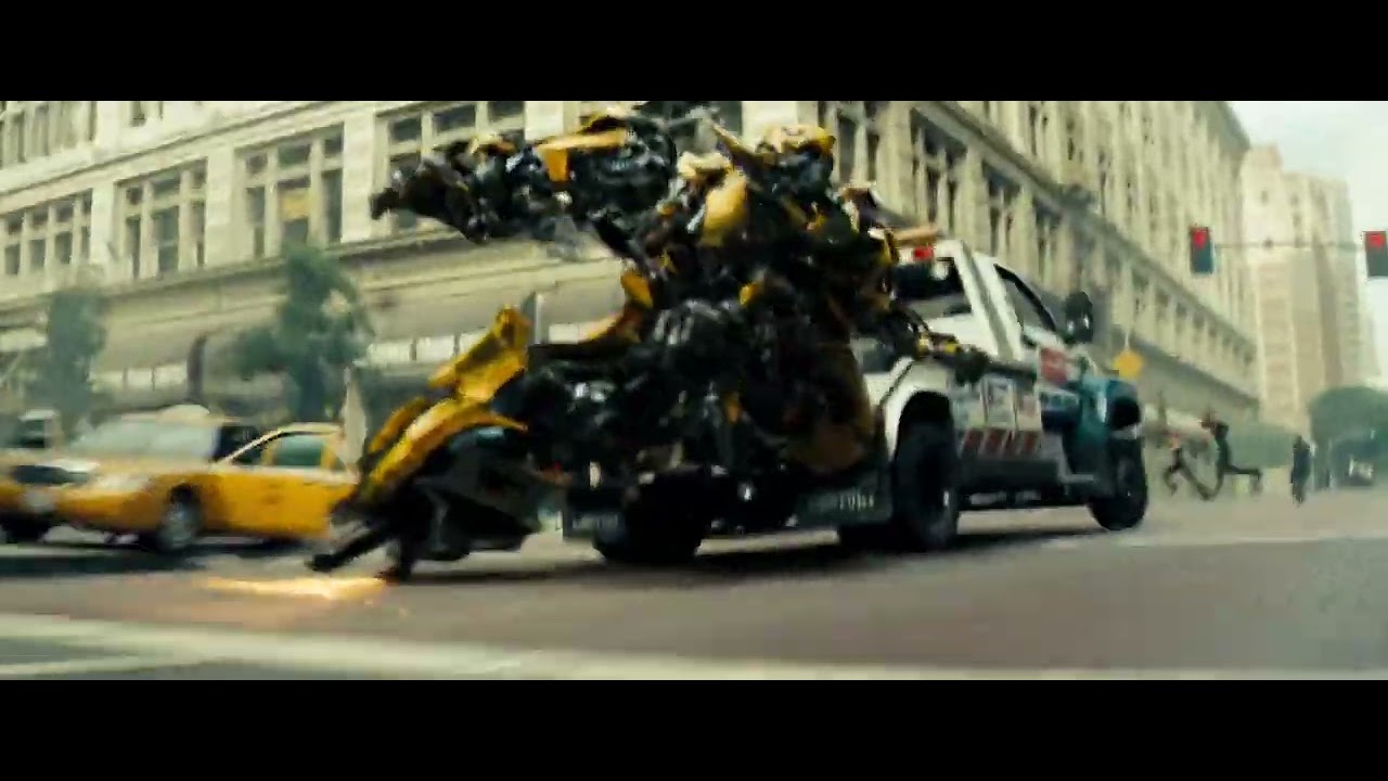 Transformers 2007 ONLY ROBOTS Bumblebee VS Brawl Fight - YouTube