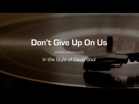 Karaoke: Don't Give Up On Us (David Soul) - YouTube