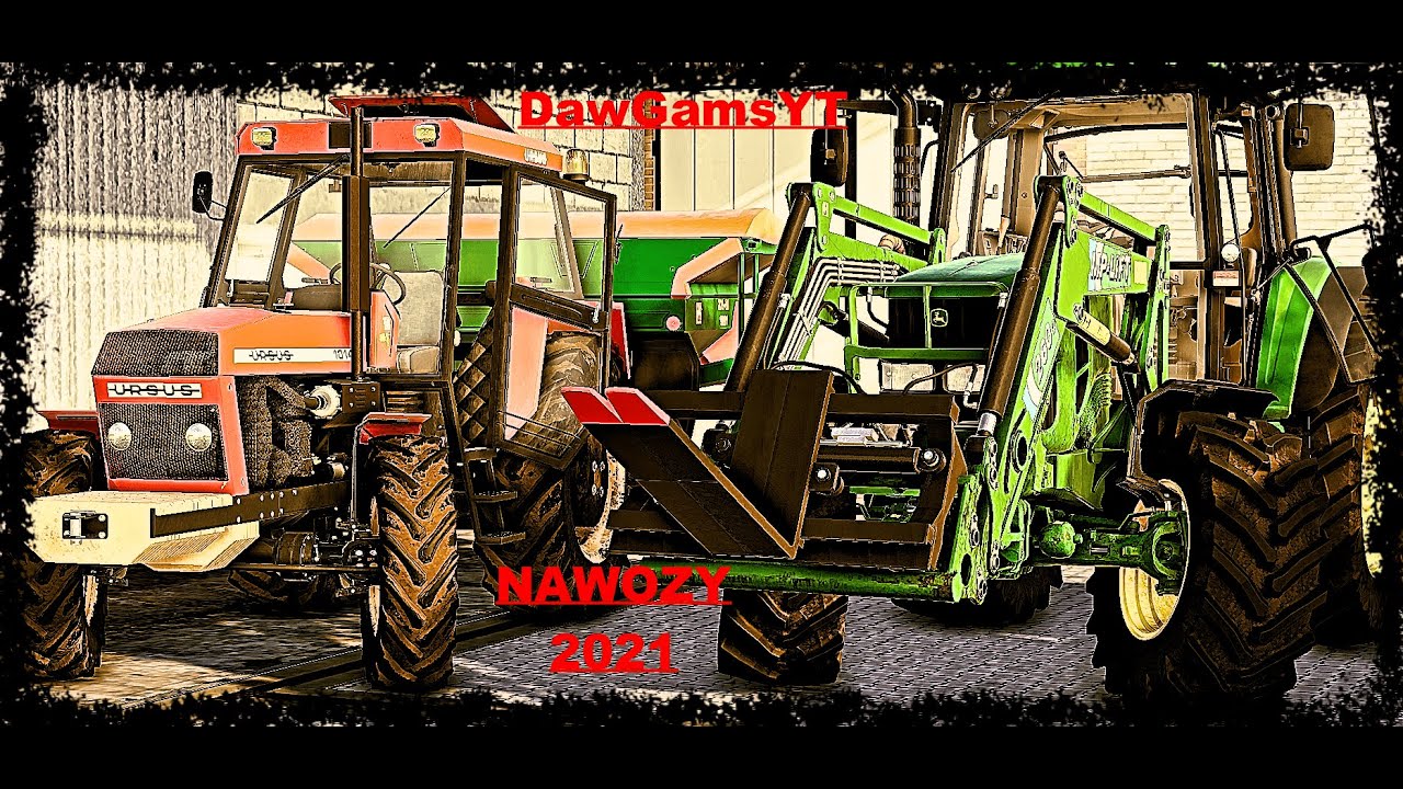 Rozsiewanie nawozu pod Owies #FS19#Ursus#JohnDeere - YouTube