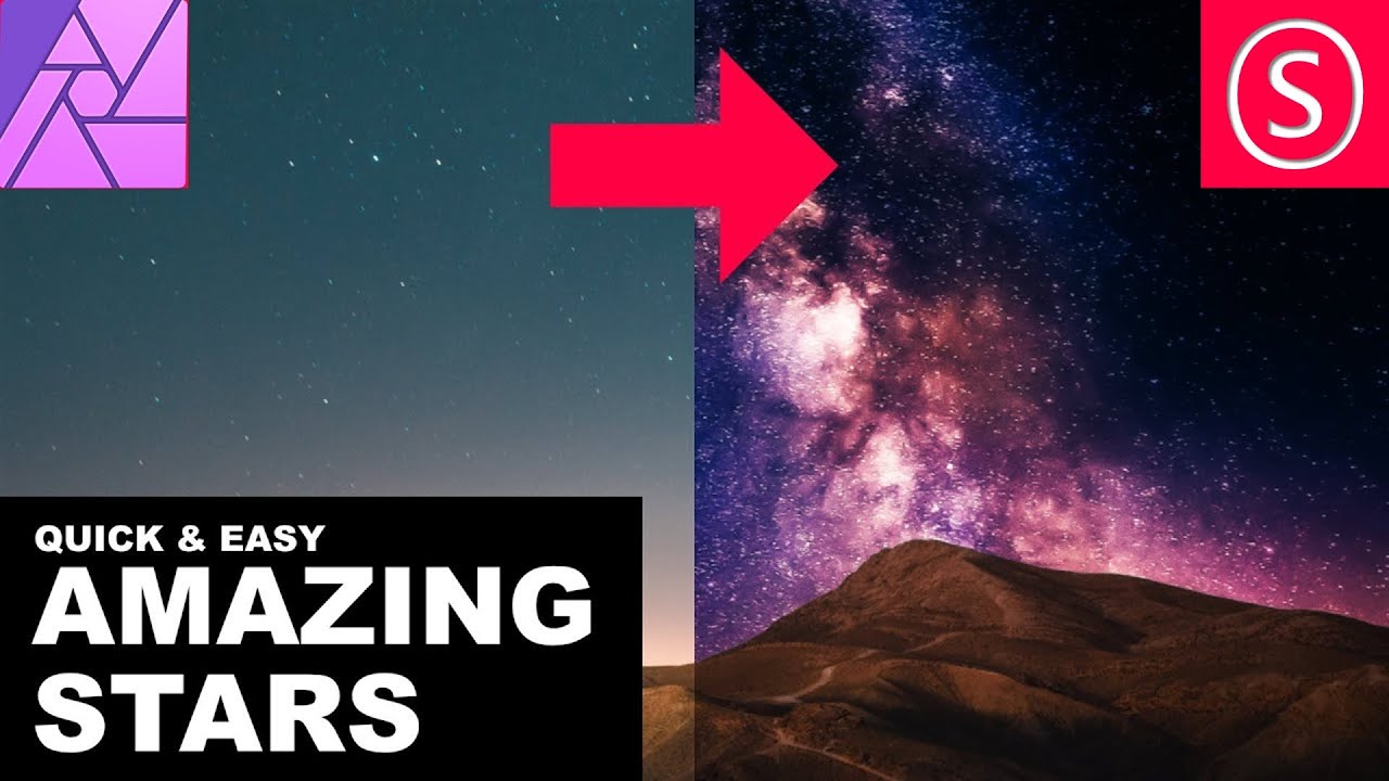 Affinity Photo: Amazing Stars - Tutorial - YouTube