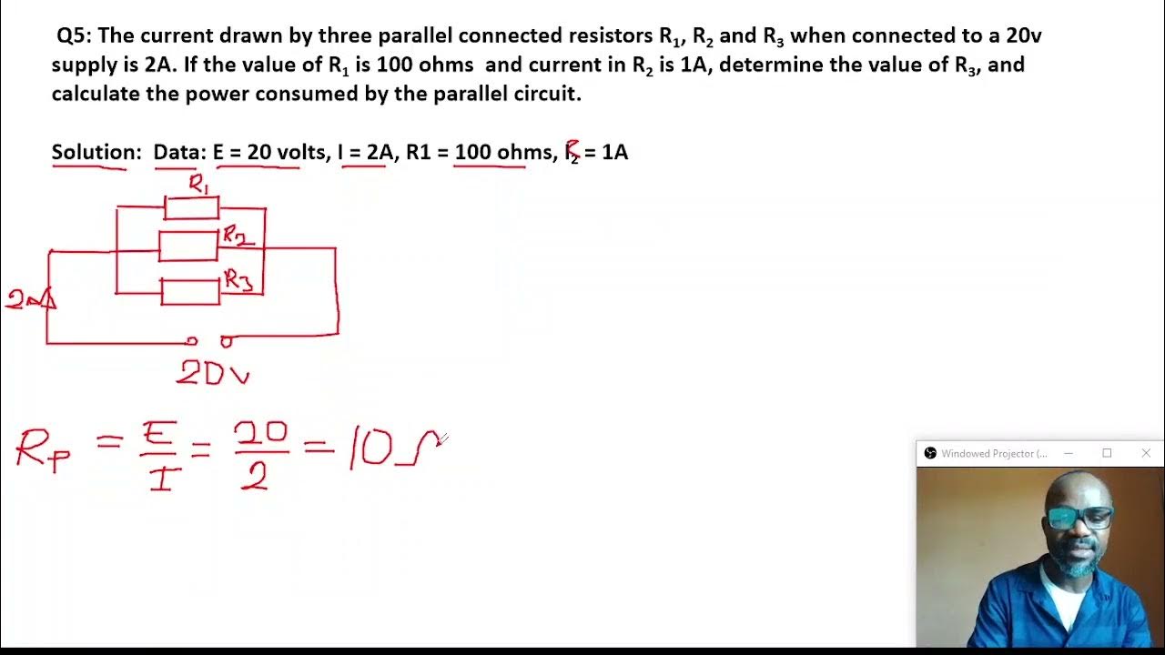 Solving Network of Resistors Using Ohm's Law - YouTube