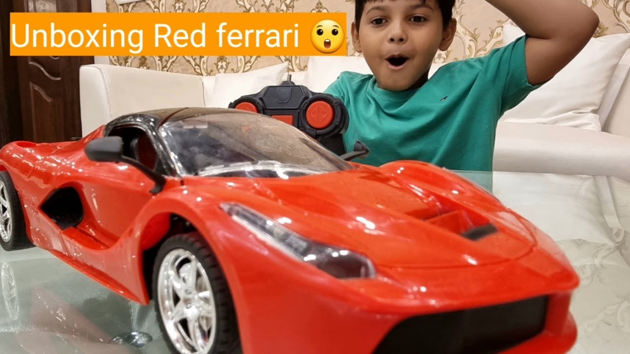 unboxing red ferrari car toy | red car | toy unboxing | red ferrari | # ...