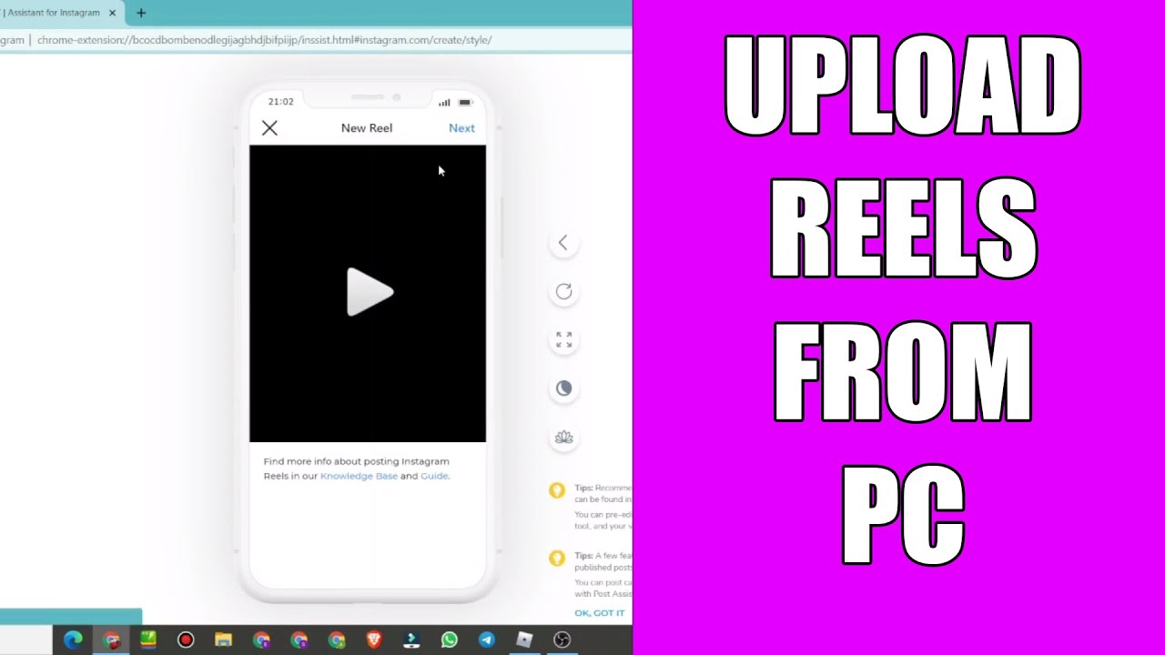 Upload Reels From Your PC - How TO - YouTube