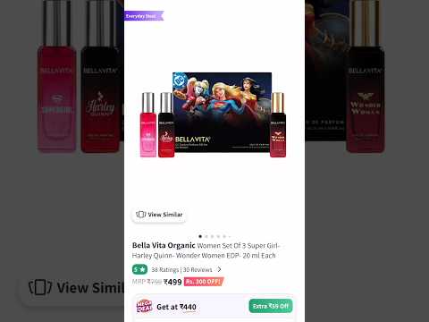 Bella Vita DC Fearless Perfume Gift Set | 3x20ml Long Lasting Floral Fragrance | Women’s Gift Idea