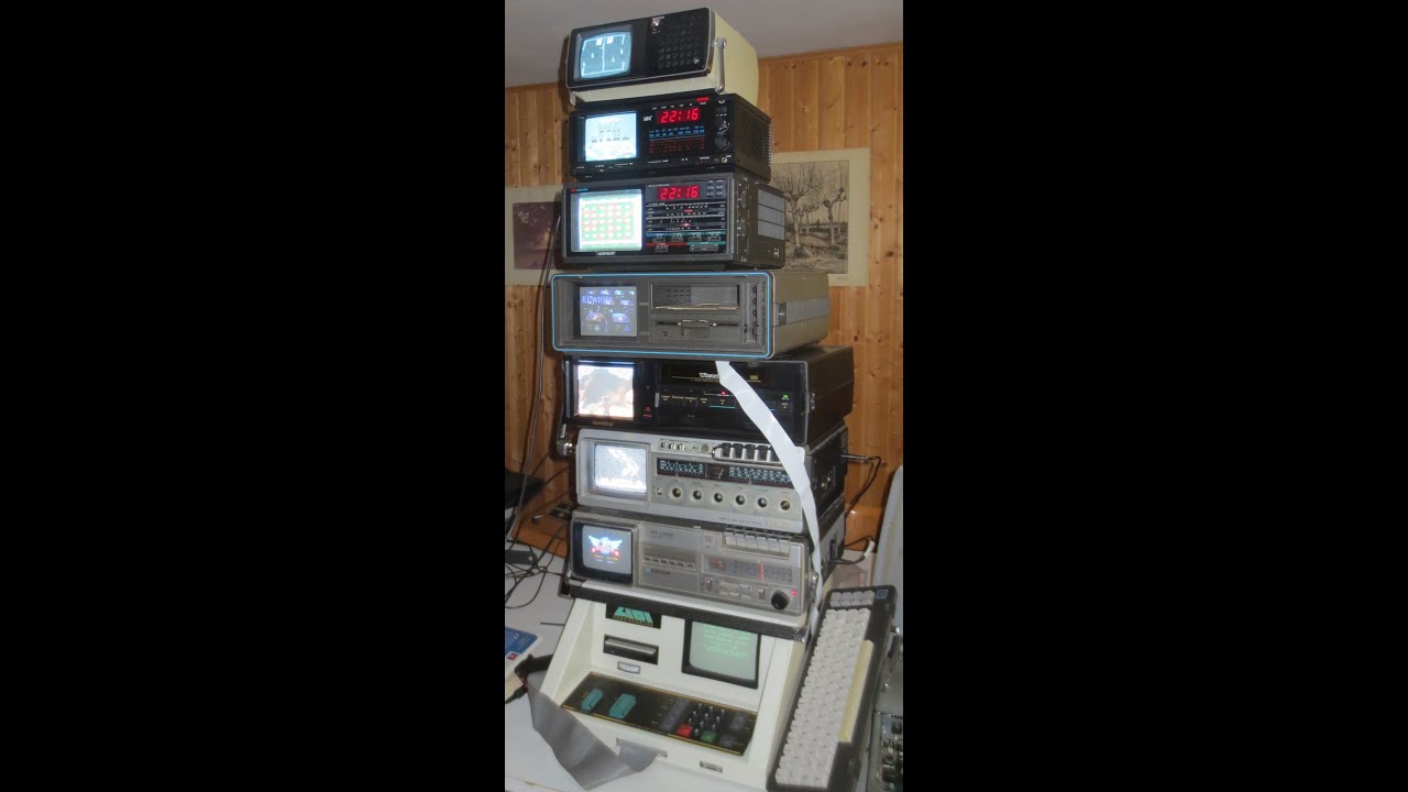 Terrific Tower of Tiny CRTs - YouTube